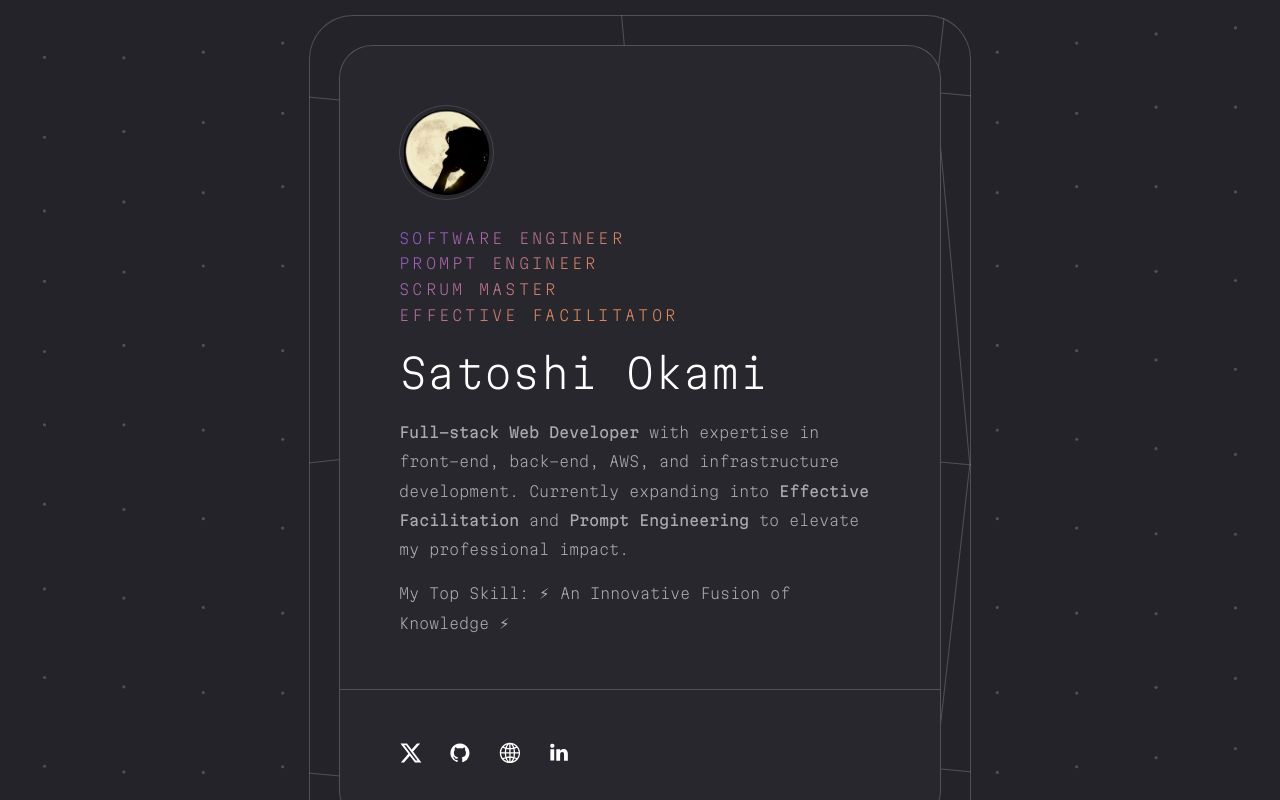 Satoshi Okami | portfolio